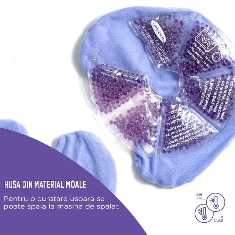 Pernute cu gel pentru san Thera pearl 3 in 1, Lansinoh, 2buc